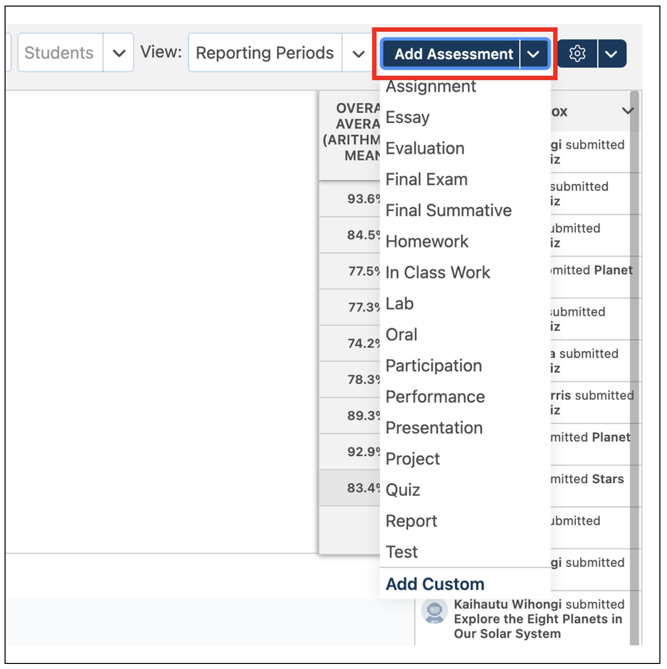 How do I create an Assessment?